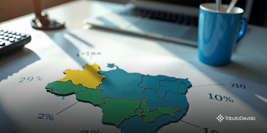Alíquotas de ICMS por estado 2025: tabela completa